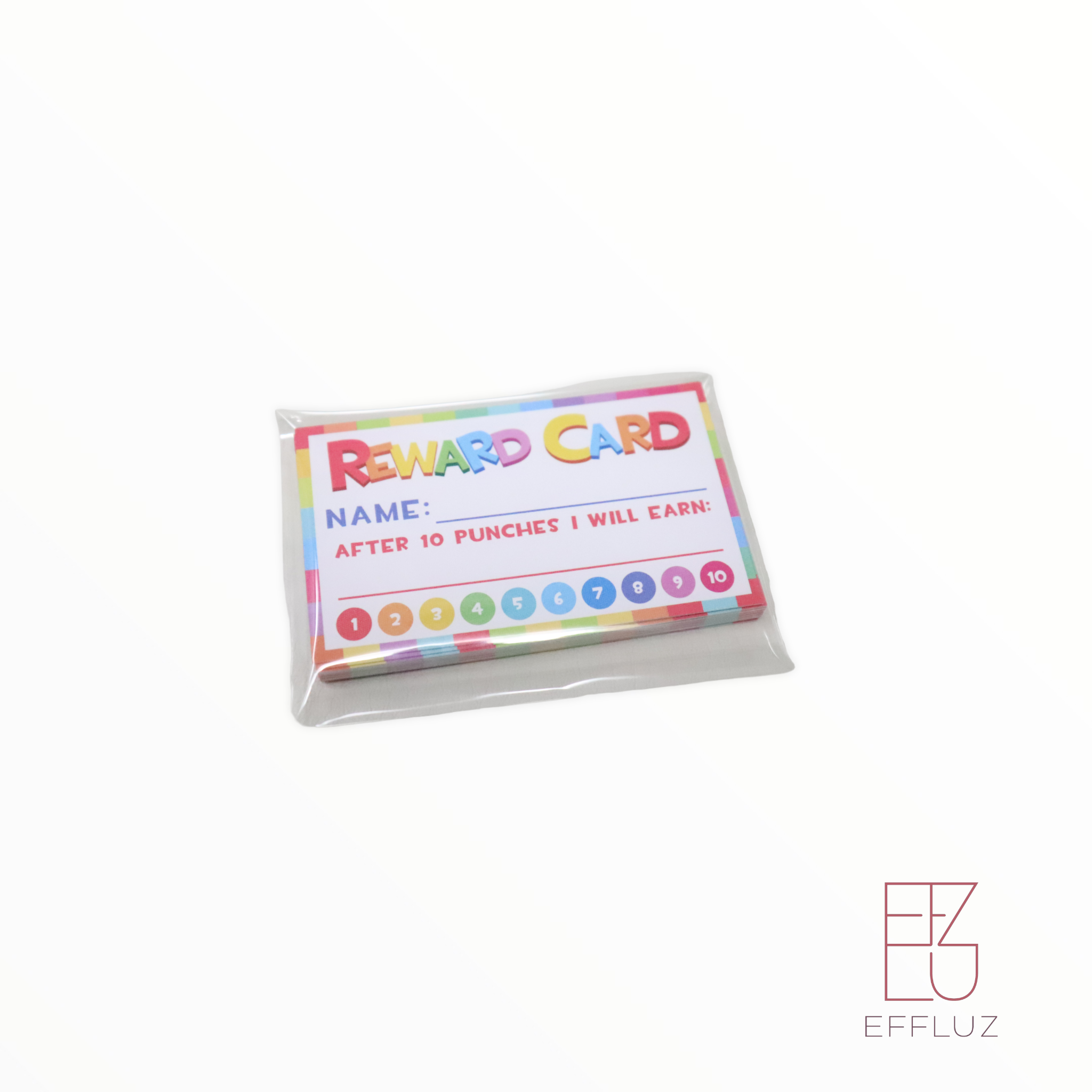 Tarjetas de recompensas reward card 20 unidades – Effluz