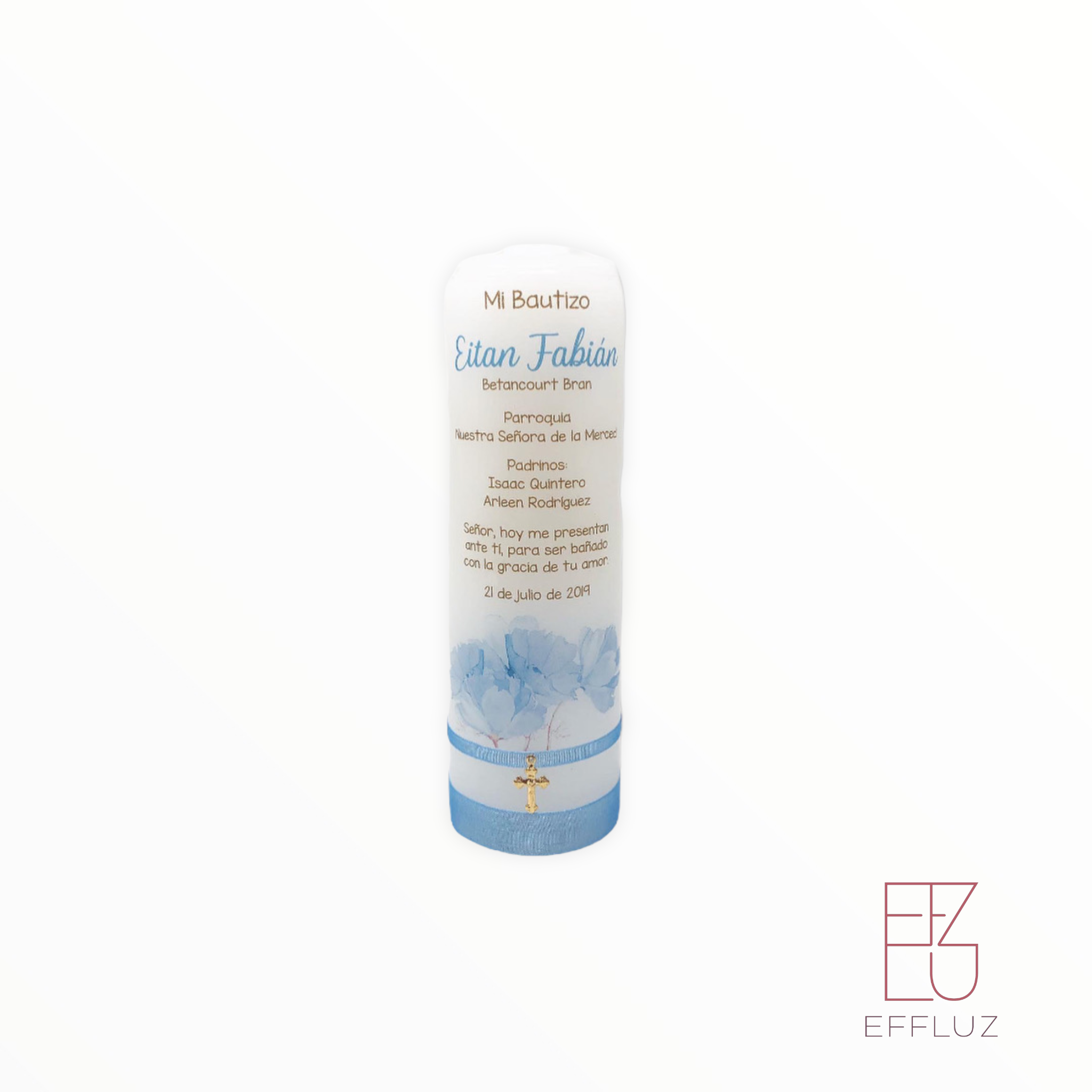 VELA DE BAUTIZO MODELO EITAN 6 PULG – Effluz